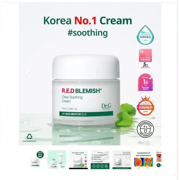 Dr G | Skincare | Dr Gs Red Blemish Clear Soothing Cream Korean ...